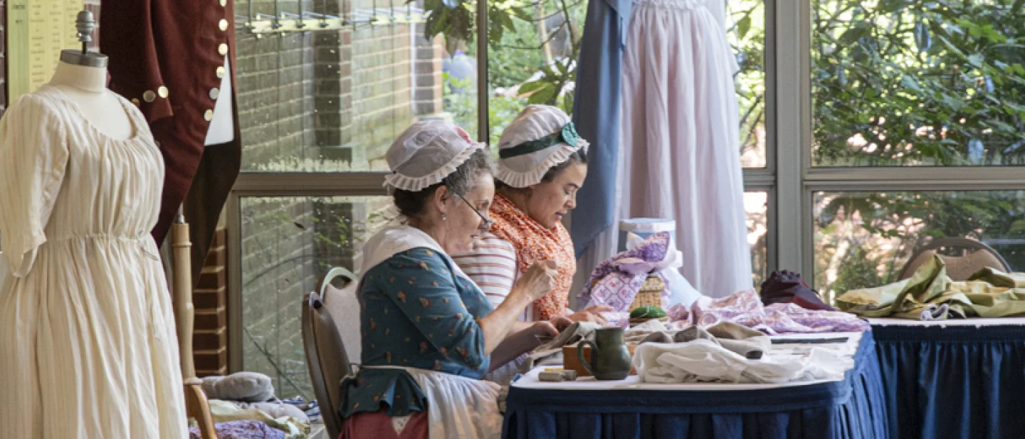 Sewing Demonstrations: Recreating Historic Clothing | George Washington ...