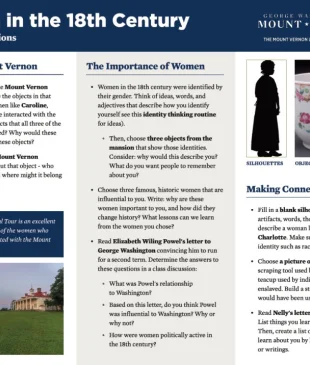 Women in the 18th Century Resources | George Washington's Mount Vernon