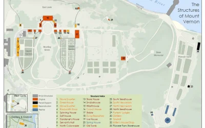 Map Mount Vernon George Washington